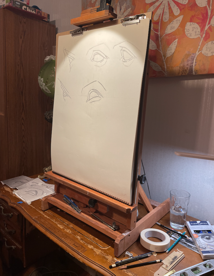 Bargue Drawing Method – Home Setup – Donna C. Rodgers, Sculptor